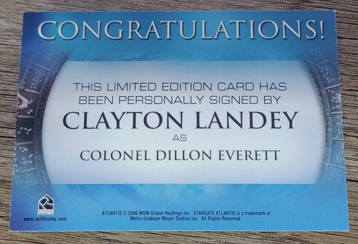 Clayton Landey Autograph 2024 Panini Spectra Football Checklist, Team