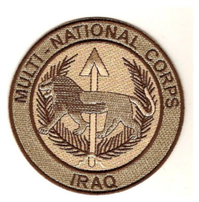 4.25" COMBINED FORCES MULTI NATIONAL CORPS IRAQ DESERT EMBROIDERED ...