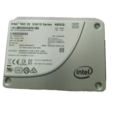 Intel SSD DC S3610 Series 480GB SSD SATA III 6Gbps 2.5'' SSDSC2BX480G4 ...