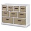 Large White Basket Storage Unit,Wicker Drawers,Hallway, Kitchen ...