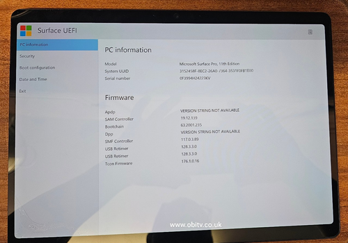 Microsoft Surface Pro 11th Ed 2076 Snapdragon X Elite 16gb 512gb SSD ...