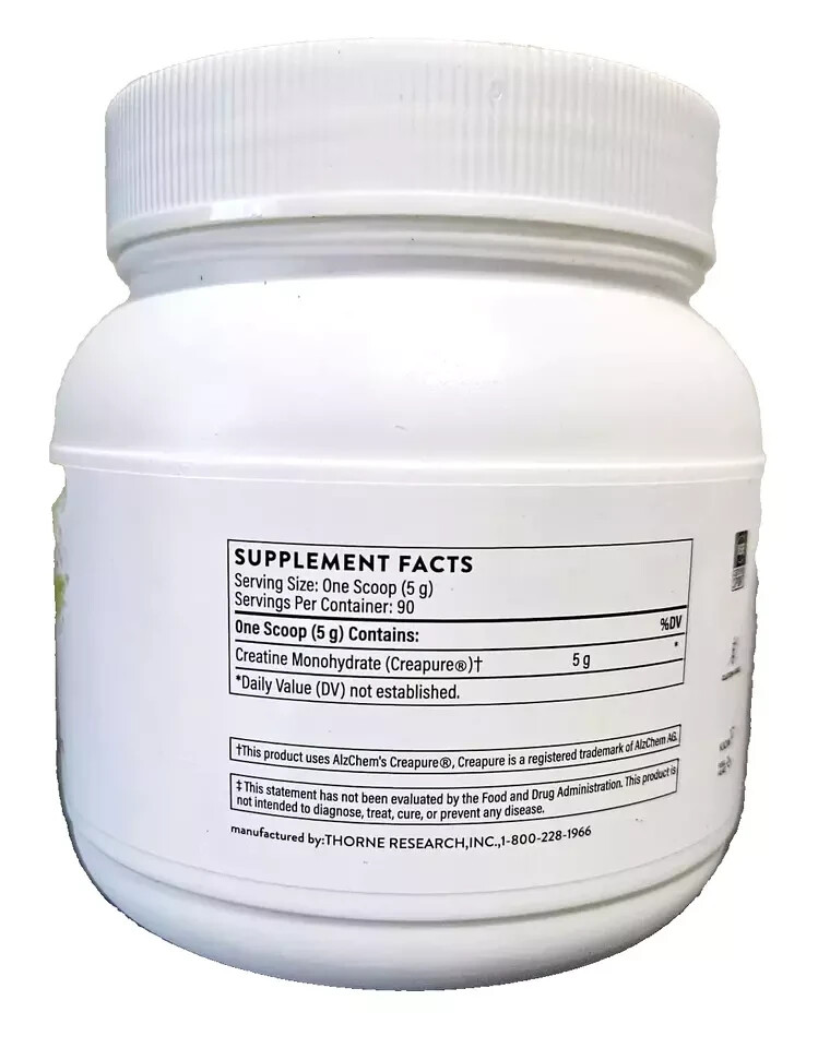 Thorne Research Creatine Monohyrate NSF Certified - 16 Oz/2026 | eBay