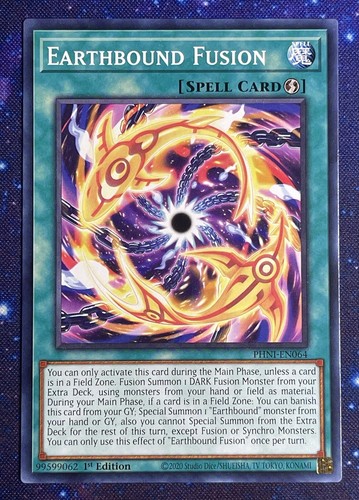 Yu-Gi-Oh! TCG, Earthbound Fusion, Phantom Nightmare PHNI-EN064 1st Ed ...
