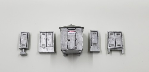 HO SCALE 1:87 PAINTED ELECTRICAL SIGNAL BOX TRACKSIDE DETECTOR BUILDING ...