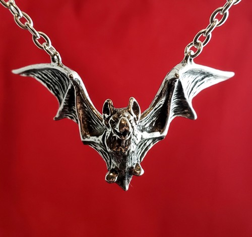 Om Strygia Necklace by Alchemy Gothic Bat Goth occult punk vampire | eBay