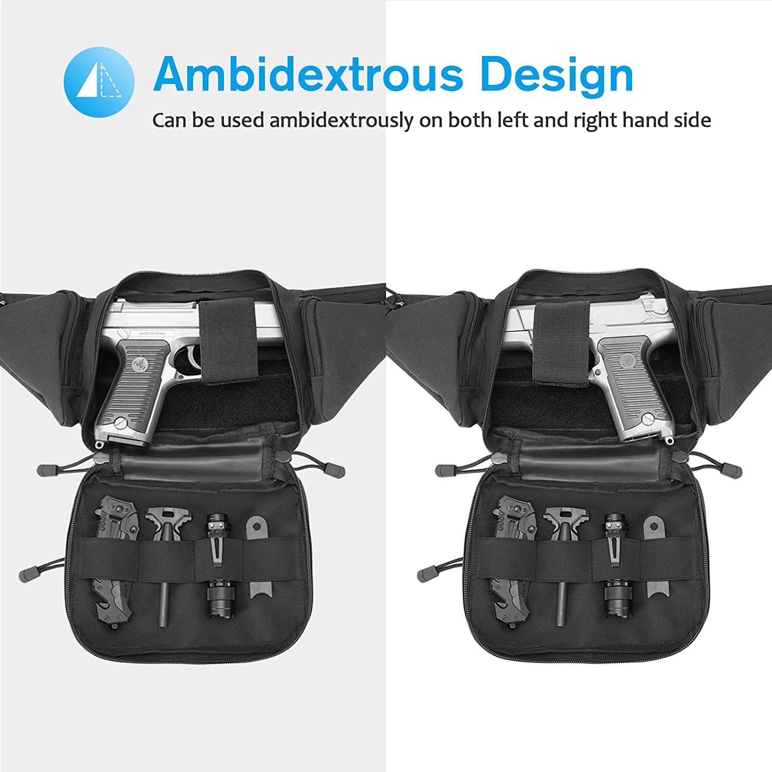 Tactical Ultimate Fanny Pack Gun Holster Concealed Carry Pistol Pouch ...