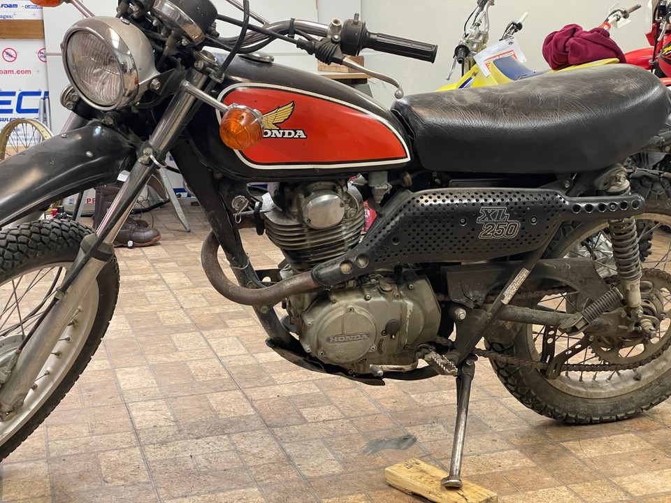 1975 Honda XL250 XL 250 Motosport OEM Frame Cover Tool Tray HM 329 72 ...