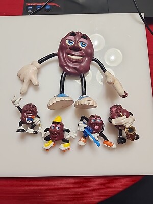 1980s California Raisins Lot of 5 Singing & Dancing Figures Vintage ...