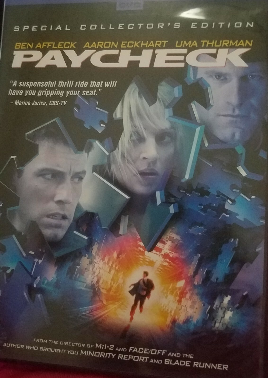 PAYCHECK (DVD, Special Collector's Edition) Ben Affleck, Uma Thurman | eBay