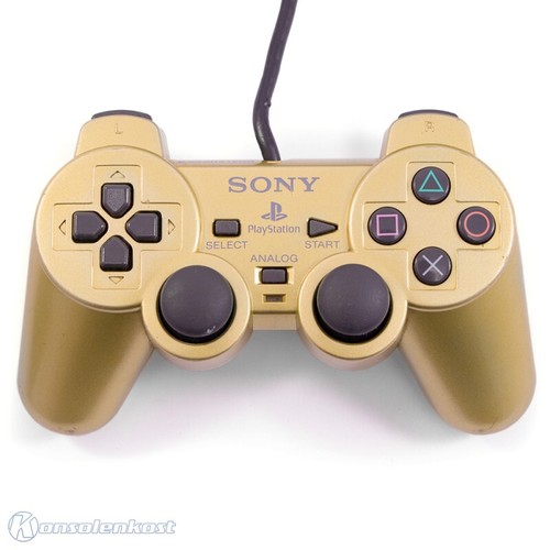 PS2 - Original Dualshock 2 Controller / Pad / SCPH-10010 #gold [Sony ...