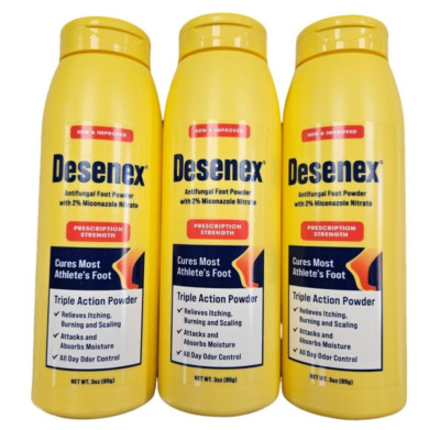 Desenex Antifungal Powder Miconazole 2% 3oz ( 3 PACK ) -- NEW LOOK ...