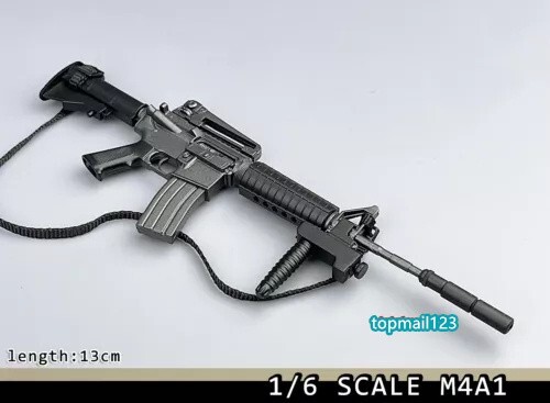 1:6 WWII M4A1 Gun Rifle Weapon Model For 12" Male soldier Figure Doll ...