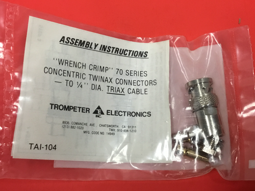 Trompeter Electronics - P/N: TAI-104 - Connector - NEW | eBay