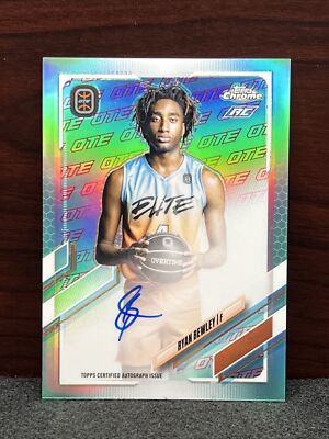 RYAN BEWLEY RC 52/99 AUTO 2021-22 TOPPS CHROME OTE ROOKIE TEAL ...