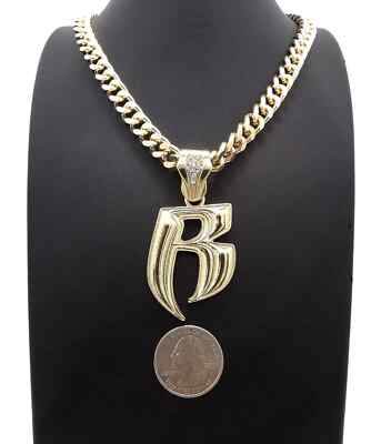Ruff Ryder Iced Bling Pendant & 10mm 18" ~ 30" Cuban Chain Hip Hop ...