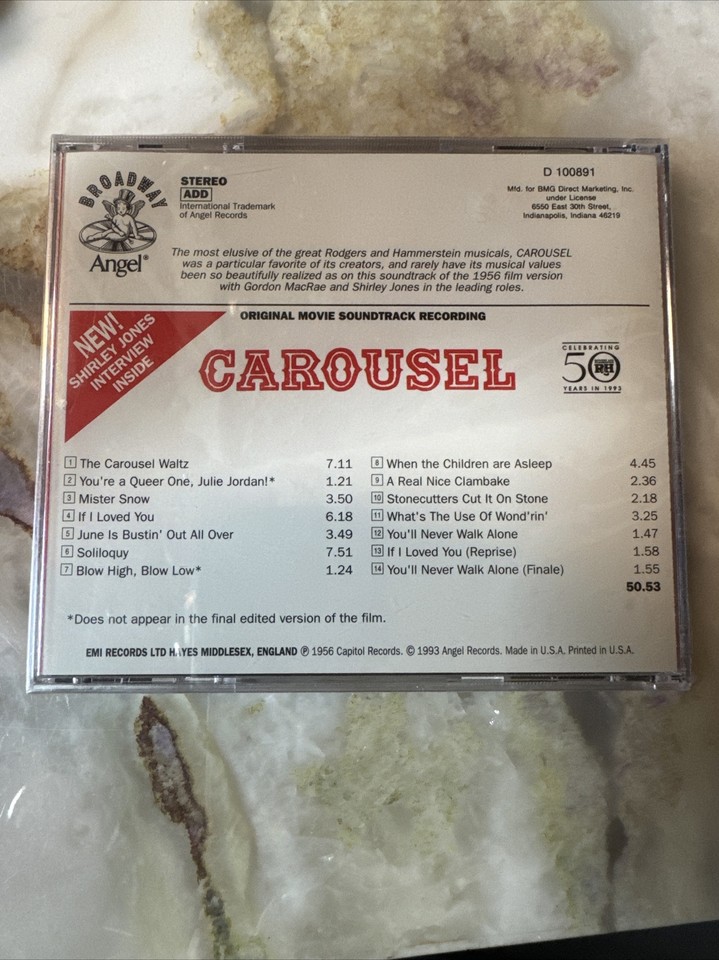 RODGERS AND HAMMERSTEIN'S * CAROUSEL * BROADWAY CLASSICS CD ALBUM | eBay