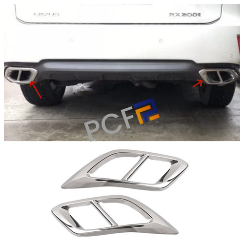 For 2016-2019 Lexus RX 200t 300 350 Silver Steel Rear Tail Exhaust ...