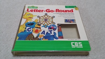 Atari 8-bit Sesame Street Letter-Go-Round CIB Complete 400 800 XL XE | eBay