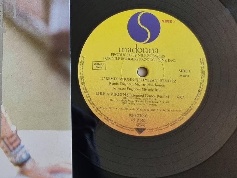 Madonna - Like A Virgin (Extended Dance Remix) 12'' Vinyl Maxi Europe ...