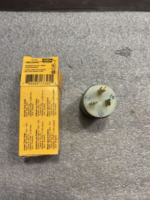 Hubbell Twist-Lock Male Receptacle Plug 20amp 125volt, HBL5366C ...