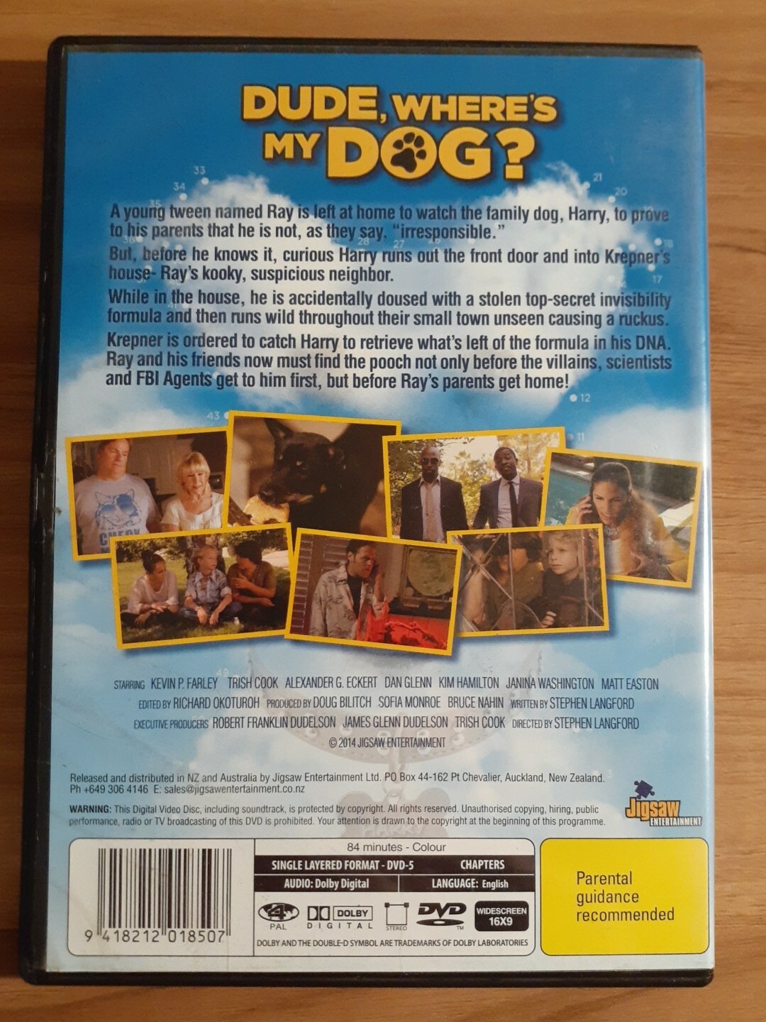 Dude Where's My Dog NEW/sealed region 4 DVD (2014 kids / family comedy ...