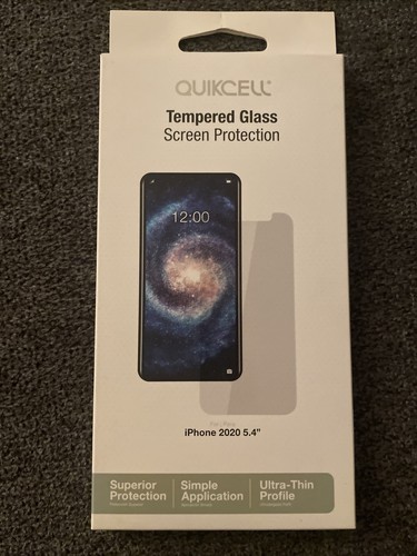 Apple iPhone 12 Mini 5.4" Quikcell Tempered Glass Screen Protector | eBay