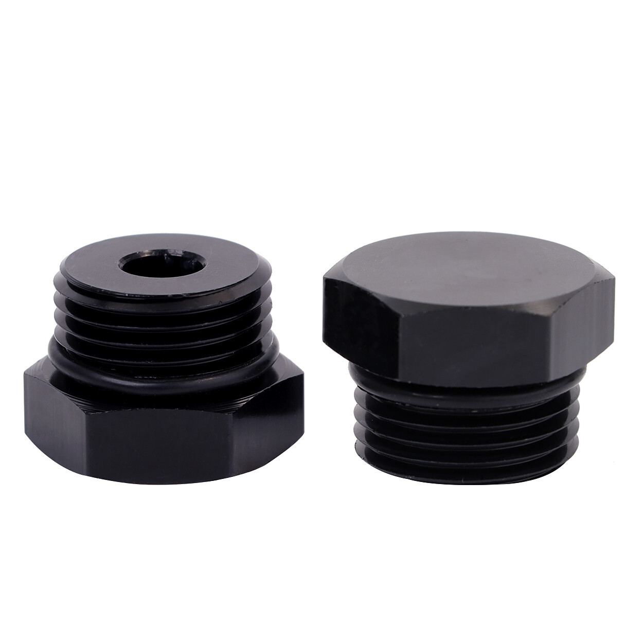 6AN Plug Seal Nut Block Off Cap Aluminum Fuel Fitting Adapter Hex Plugs ...