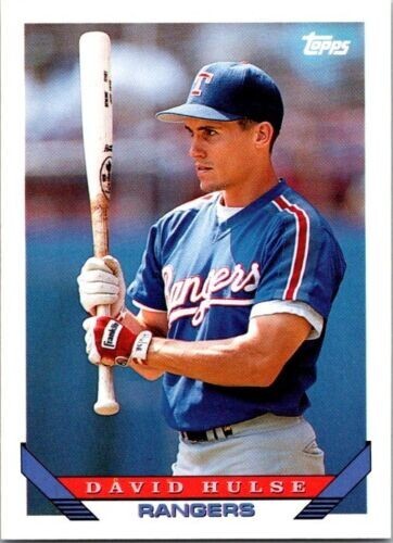 1993 Topps David Hulse RC #118 Texas Rangers | eBay