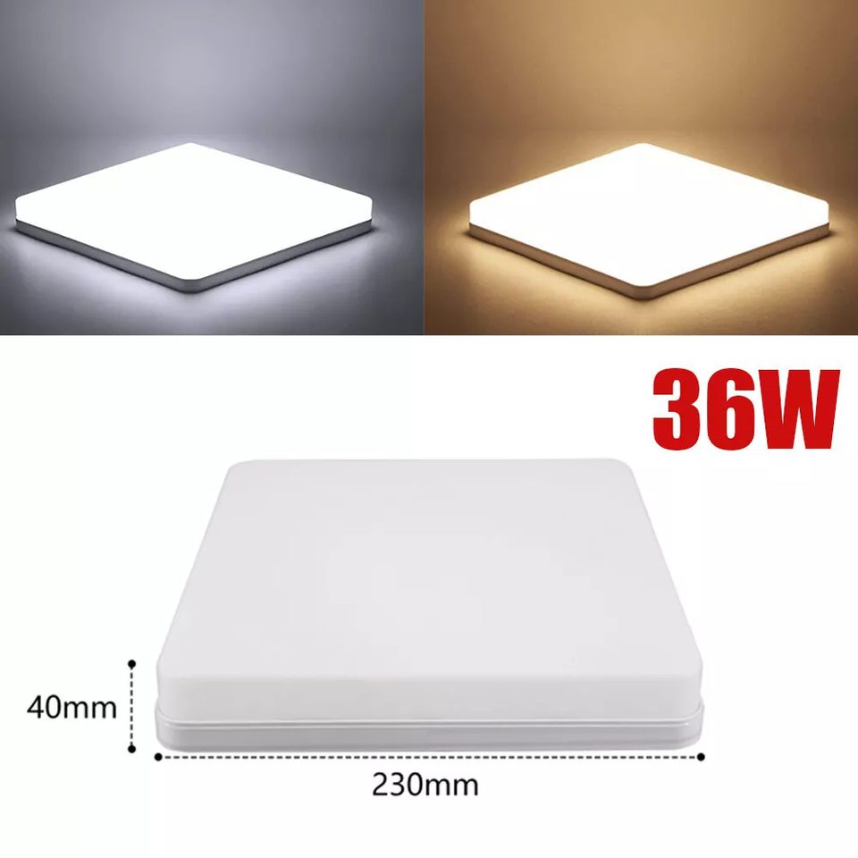 LED Ceiling Light Round Panel Down Lights Bathroom Kitchen Living Room ...