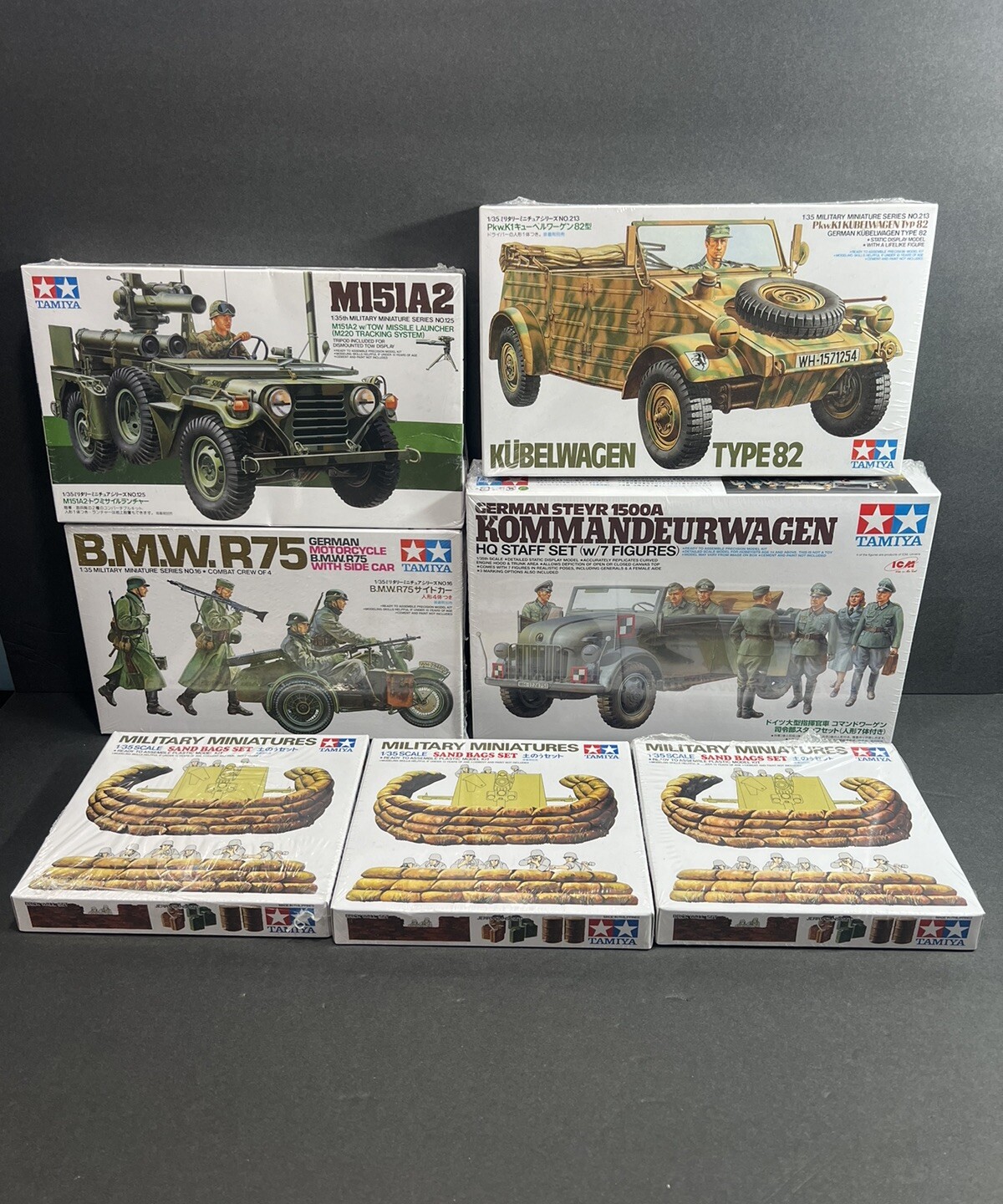 Tamiya WWII Model Lot #25149 1/35 GERMAN STEYR W 7 Figures 35016 35125 ...