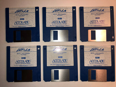 Les Manley in: Lost in L.A. (IBM, AT, 1991) PC 3.5" Floppy 6 Diskettes ...