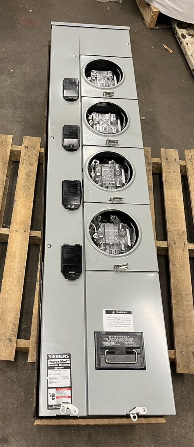 Siemens MLZF42125RJ 4-Gang 225 AMP 1200A RINGLESS BYPASS Power Mod ...
