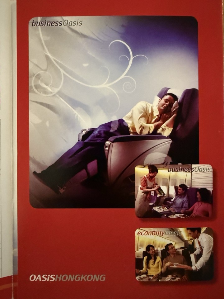 2007 OASIS HONGKONG AIRLINES B747 BROCHURE STEWARDESS TIMETABLE | eBay