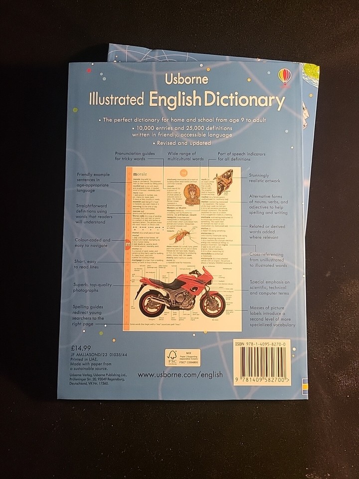 Usborne Illustrated English Dictionary (Paperback 2014) | eBay