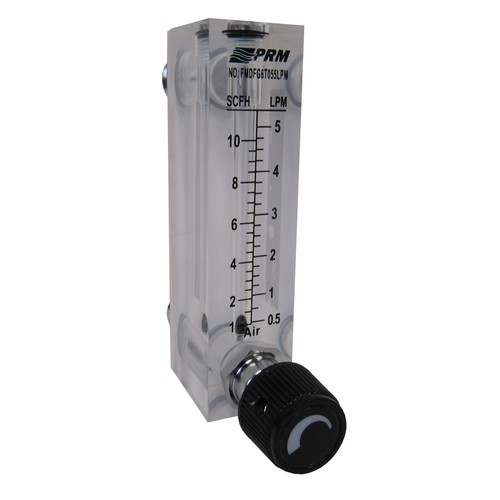 PRM 1-10 SCFH / 0.5-5 LPM Air/Gas Injection Rotameter Integrated Flow ...