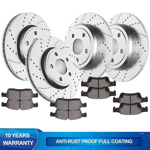 330mm Front Rear Rotors Brake Pads for 2011 - 2018 Dodge Durango Grand ...