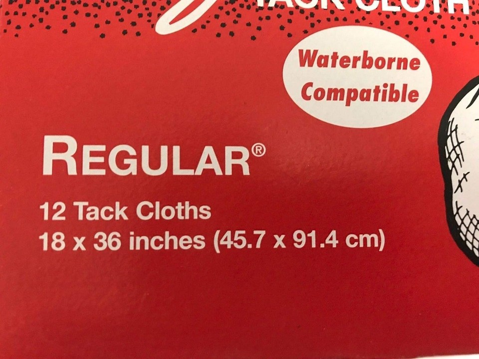 Crystal Regular Tack Rag Cloths, 18" x 36", 12 Cloths Per Box 3 BOXES ...