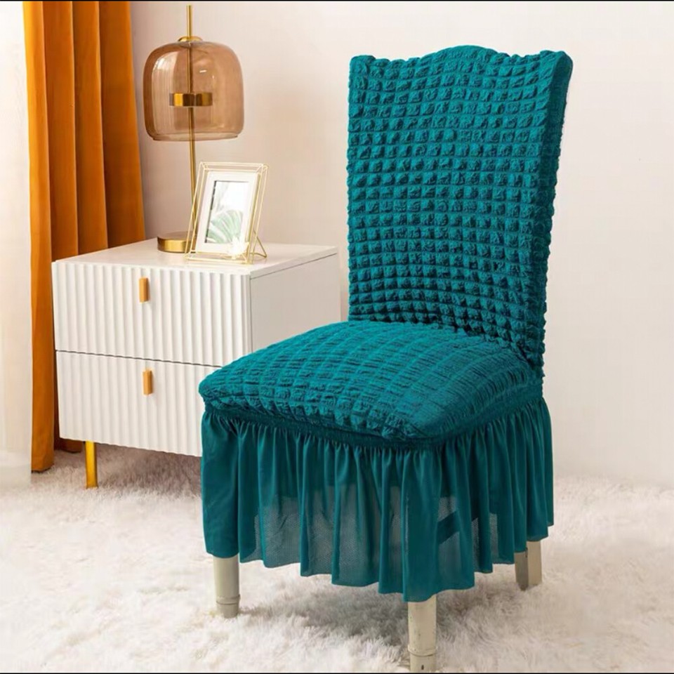 Bubble Lattice Slipcovers Stretch High Back Dining Room Chair Covers ...