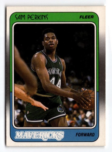 1988-89 Fleer Sam Perkins 31 Dallas Mavericks EX Condition | eBay