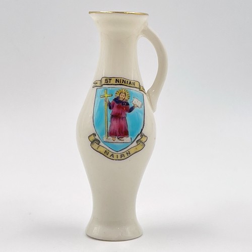 VINTAGE W.H. GOSS CRESTED CHINA - JUG DUG UP IN MINSTER ST READING ...