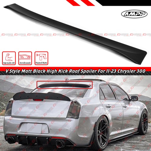 FOR 2011-23 CHRYSLER 300 300S SRT8 V2 STYLE MATTE BLACK REAR WINDOW ...
