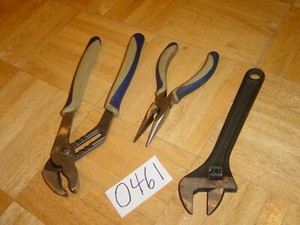 BLUE-POINT TOOLS 3 PIECE PLIER SET ADJUSTABLE NEEDLE AND CRECENT STYLE ...