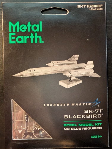 Metal Earth SR-71 Blackbird Fascinations 3D Metal Model DIY Kit Gift ...