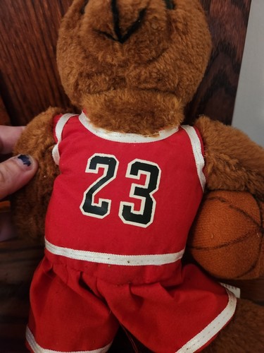 Vintage 1991 Michael Jordan Plush Stuffed Animal Bear Chicago Bulls NBA ...
