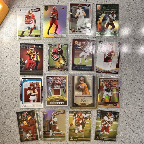 Washington Commanders Card Lot (30 Cards) AUTO, PATCH, ROOKIES, INSERTS ...
