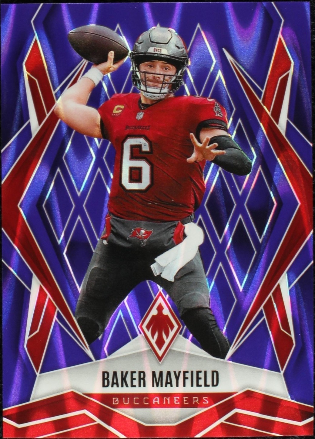 2025 Panini Phoenix - Baker Mayfield #128 Purple Seismic /49 for sale ...
