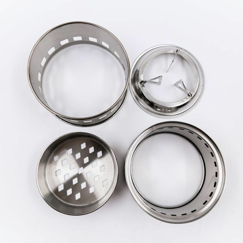 Outdoor Camping Wood-burning Stove Backpacking Portable Survival BBQ ...