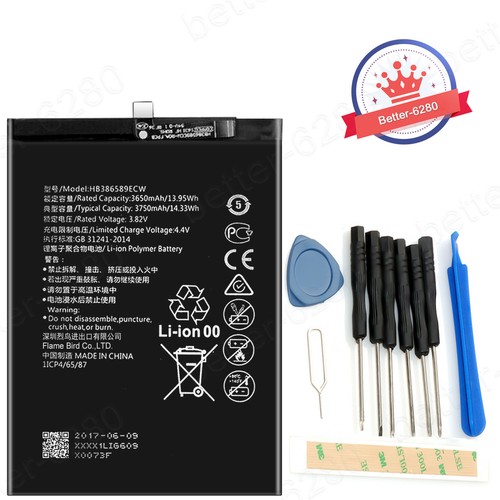 Battery For Huawei P10 Plus/Honor 8X/Honor View/Mate 20 Lite/Nova 5T ...
