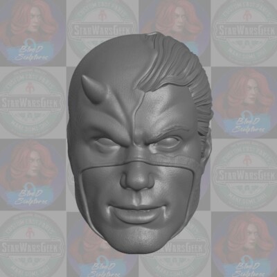 Daredevil Battle Damage mask custom head for Marvel Legends & other ...