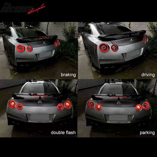 Fits 09-22 Nissan GTR R35 OE Factory Style Rear Bumper Cover + Tail ...